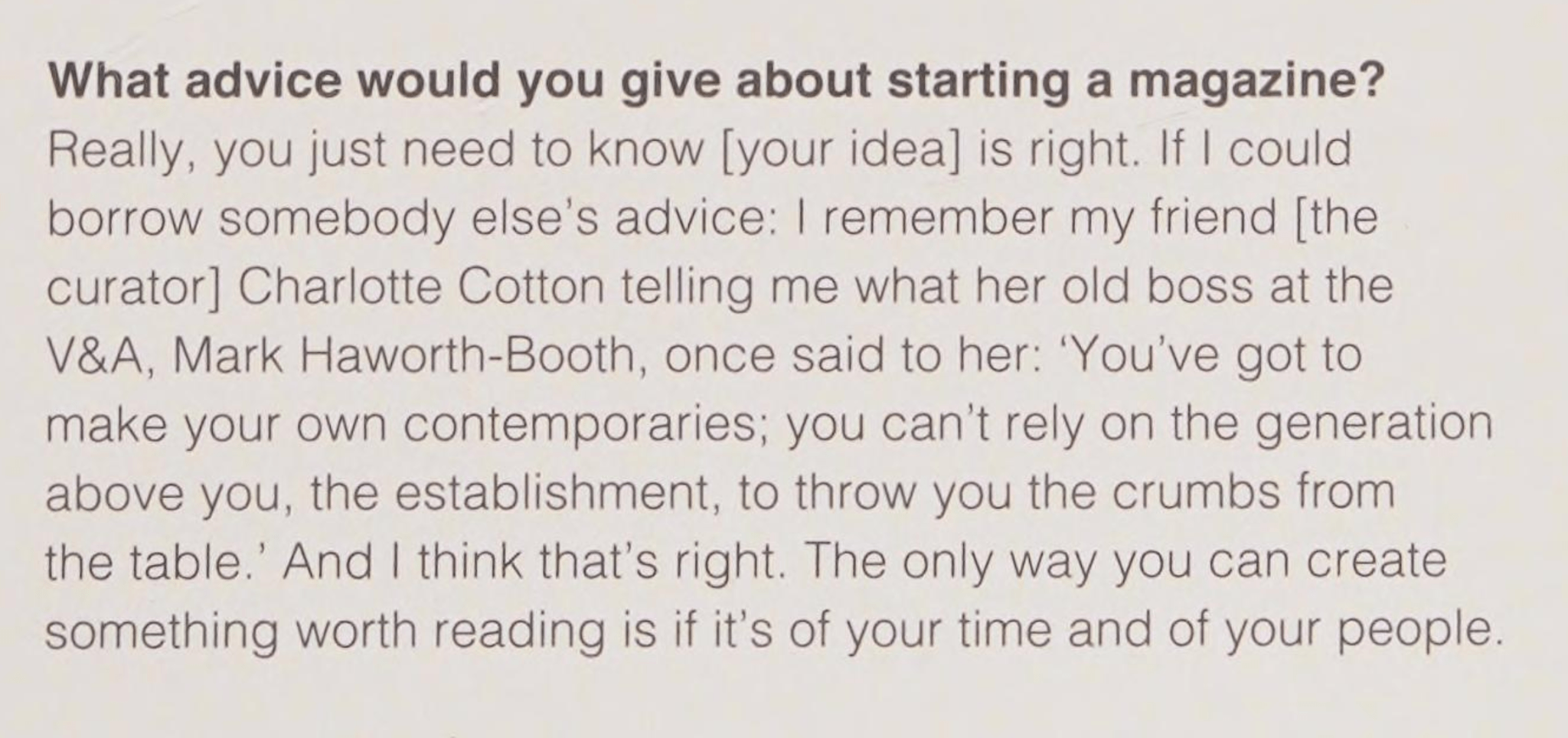 Make Your Own Contemporaries – Christian Leithart